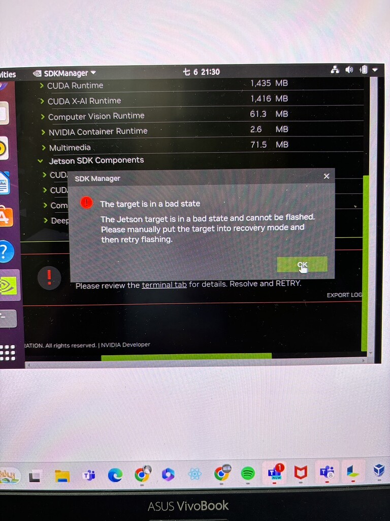 詢問JETSON AGX ORIN Developer Kit 刷機失敗 - Jetson AGX Orin - NVIDIA Developer Forums