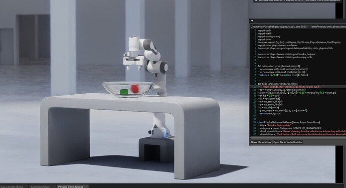 Franka Deformable Demo - Isaac Sim - NVIDIA Developer Forums