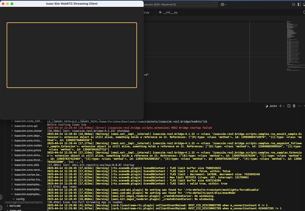 Issues connecting with Isaacsim WebRTC streaming client - Isaac Sim - NVIDIA Developer Forums