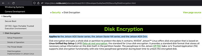 Disk encryption on Jetson Orin Nano - Jetson Orin Nano - NVIDIA Developer Forums