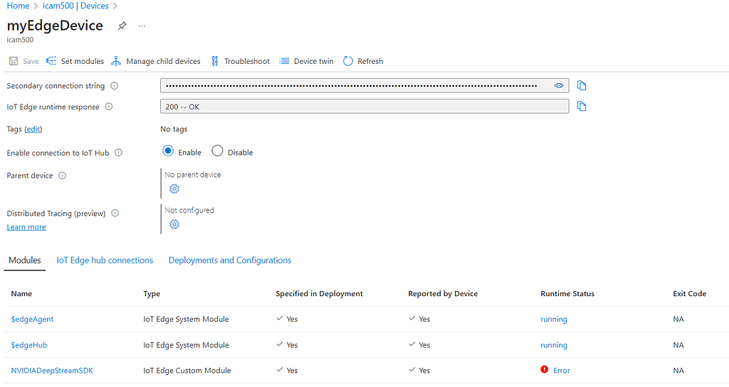 Nvidiadeepstreamsdk Cannot Run With Azure Iot Deepstream Sdk Nvidia Developer Forums