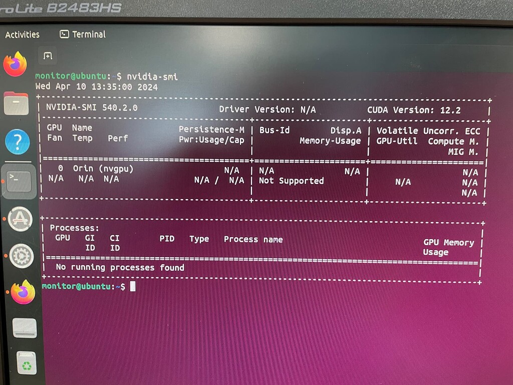 No driver version after reflashig Jetson AGX Orin developer kit - Jetson AGX Orin - NVIDIA ...
