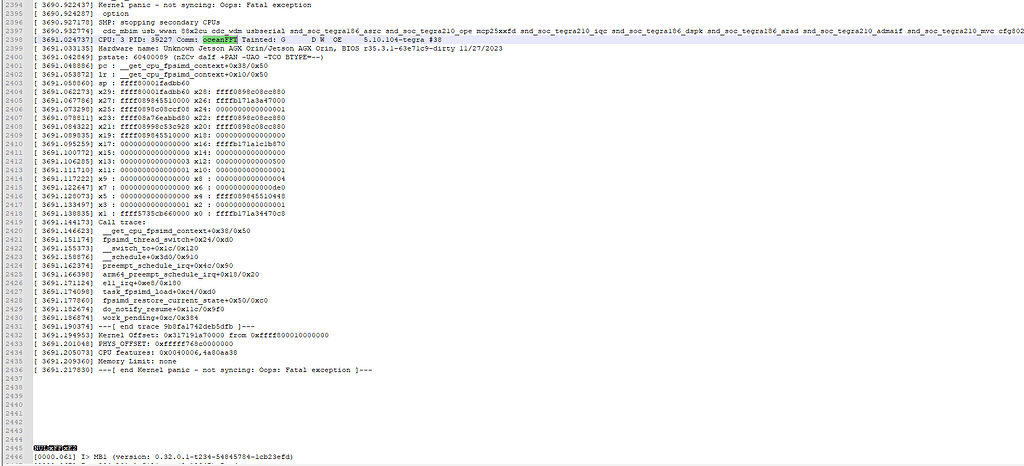 Use oceanFFT example code test cuda gpu, agx orin kernel crash and ...