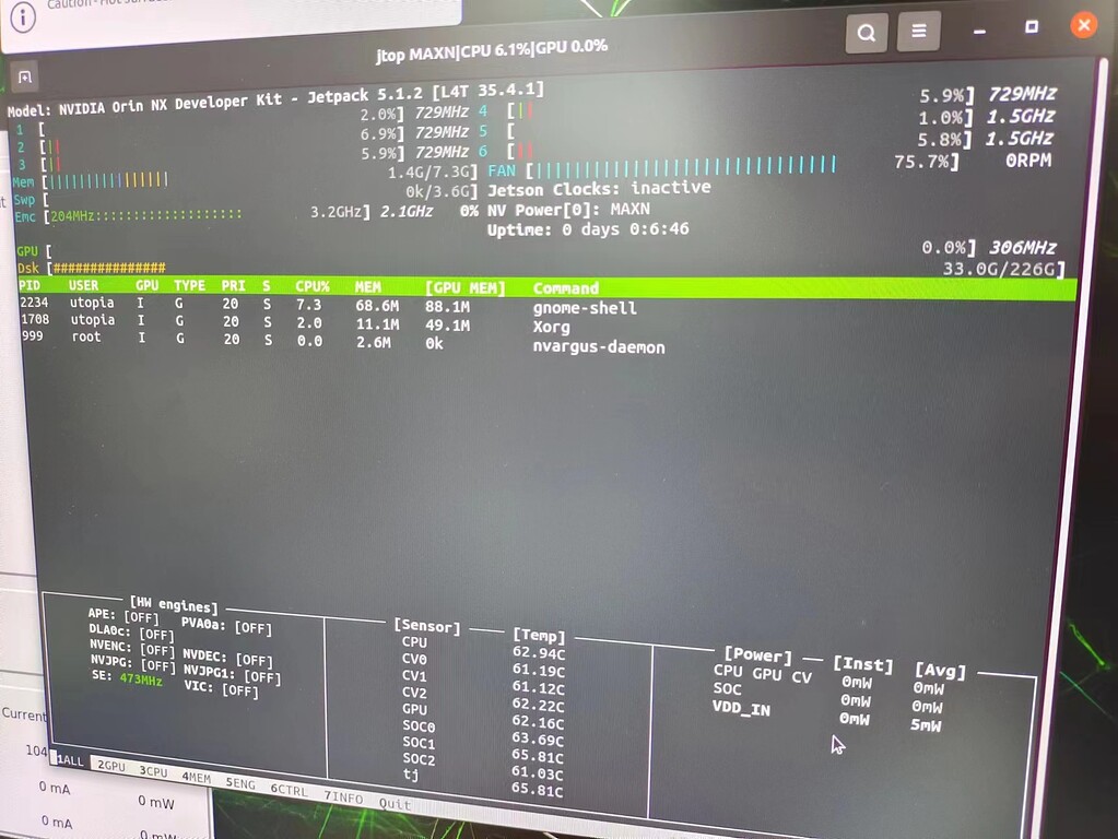 Jetson power GUI parameters for jetson orin nx are not displaying properly - Jetson Orin Nano ...