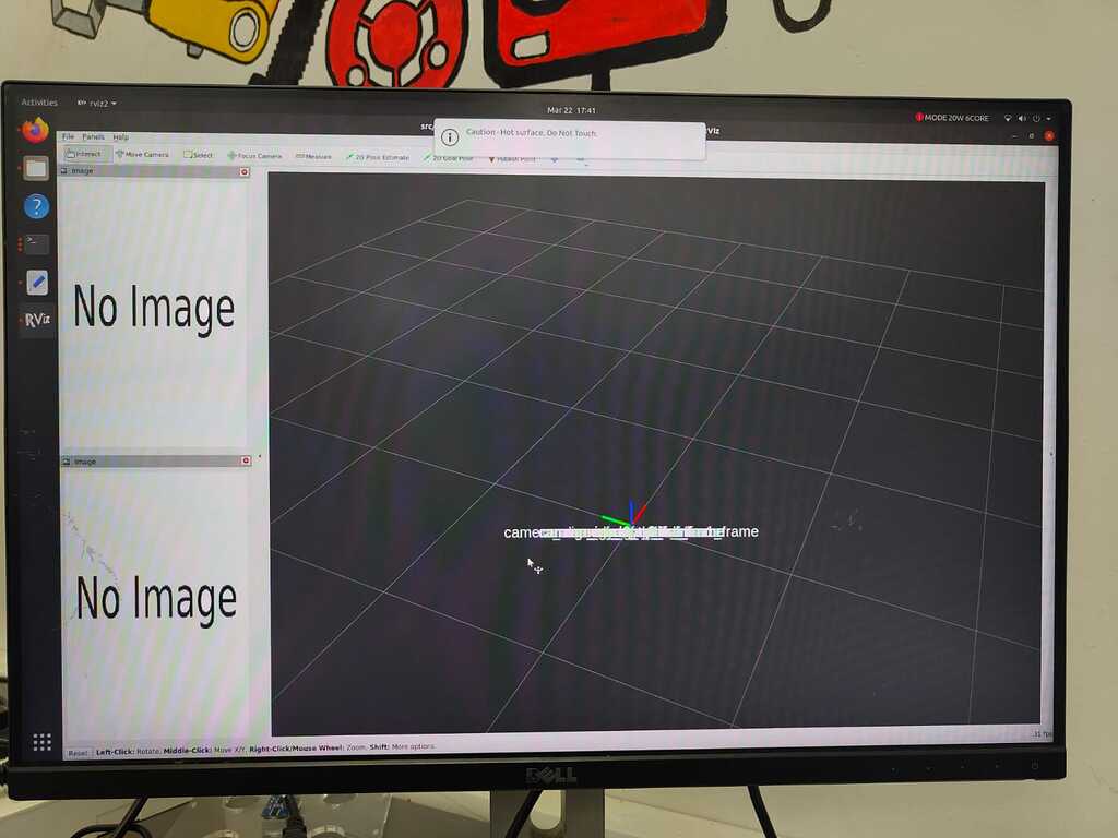 No VSLAM output when trying the issac ros (v2.1) vslam example with a realsense D435I on jetson ...