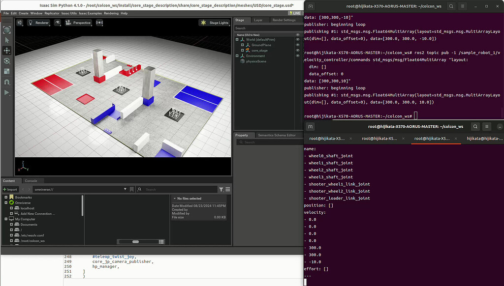 Why are the ros2_control commands ignored when Isaac Sim is running? - Isaac Sim - NVIDIA ...