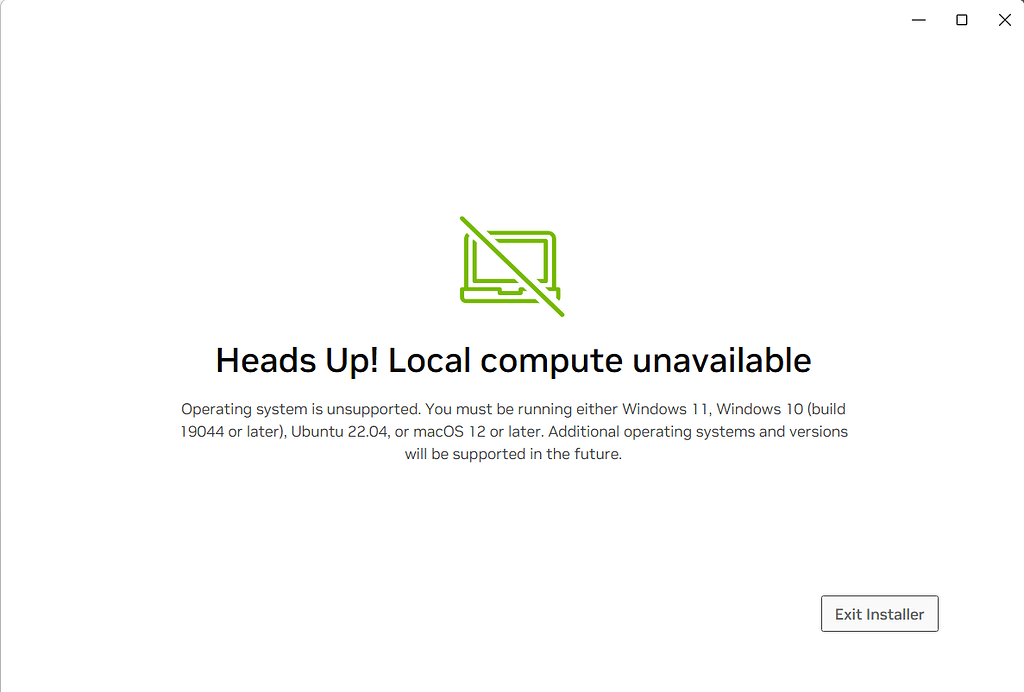 Local Compute Unavailable Nvidia Ai Workbench Nvidia Developer Forums