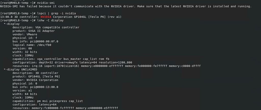 Nvidia-smi command can not communicate with the Nvidia driver - Drivers - Linux, Windows, MacOS ...