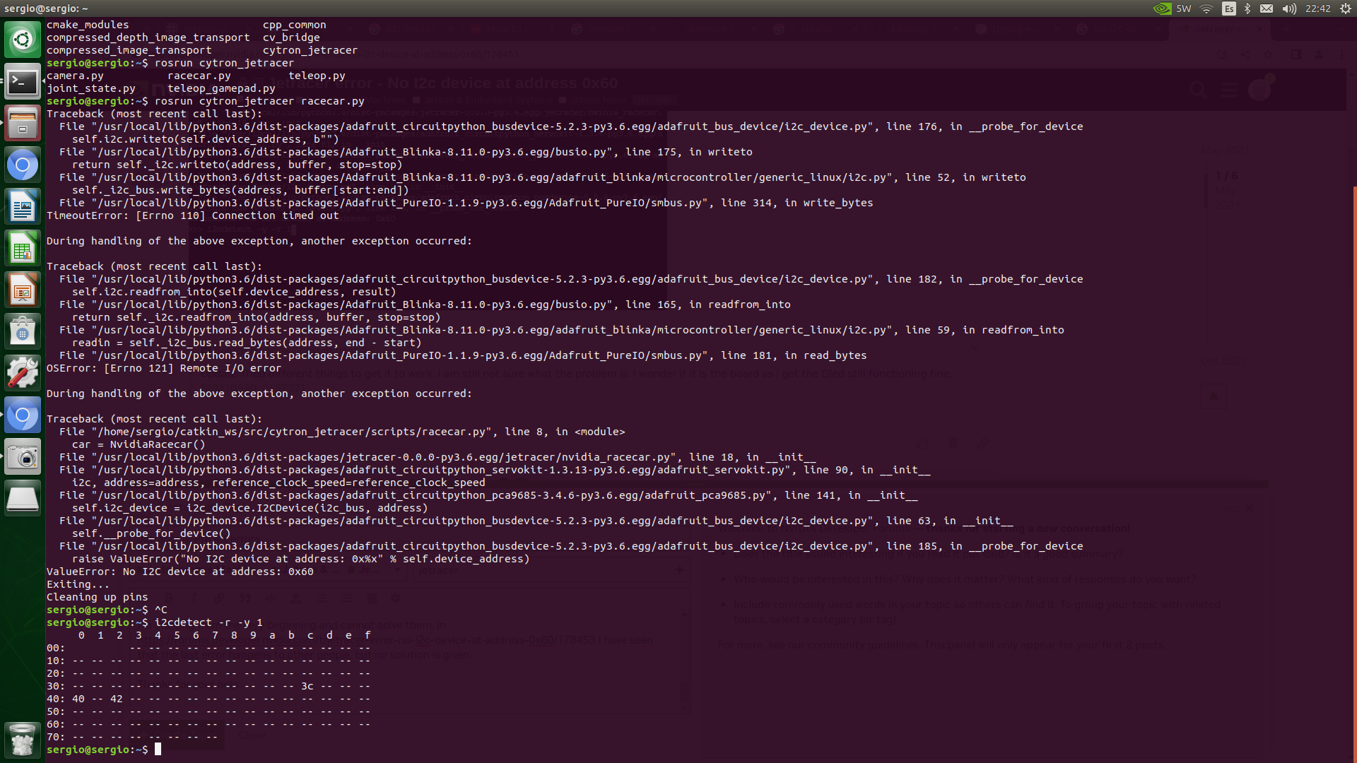 Jetracer AI Pro Kit errors - Jetson Nano - NVIDIA Developer Forums