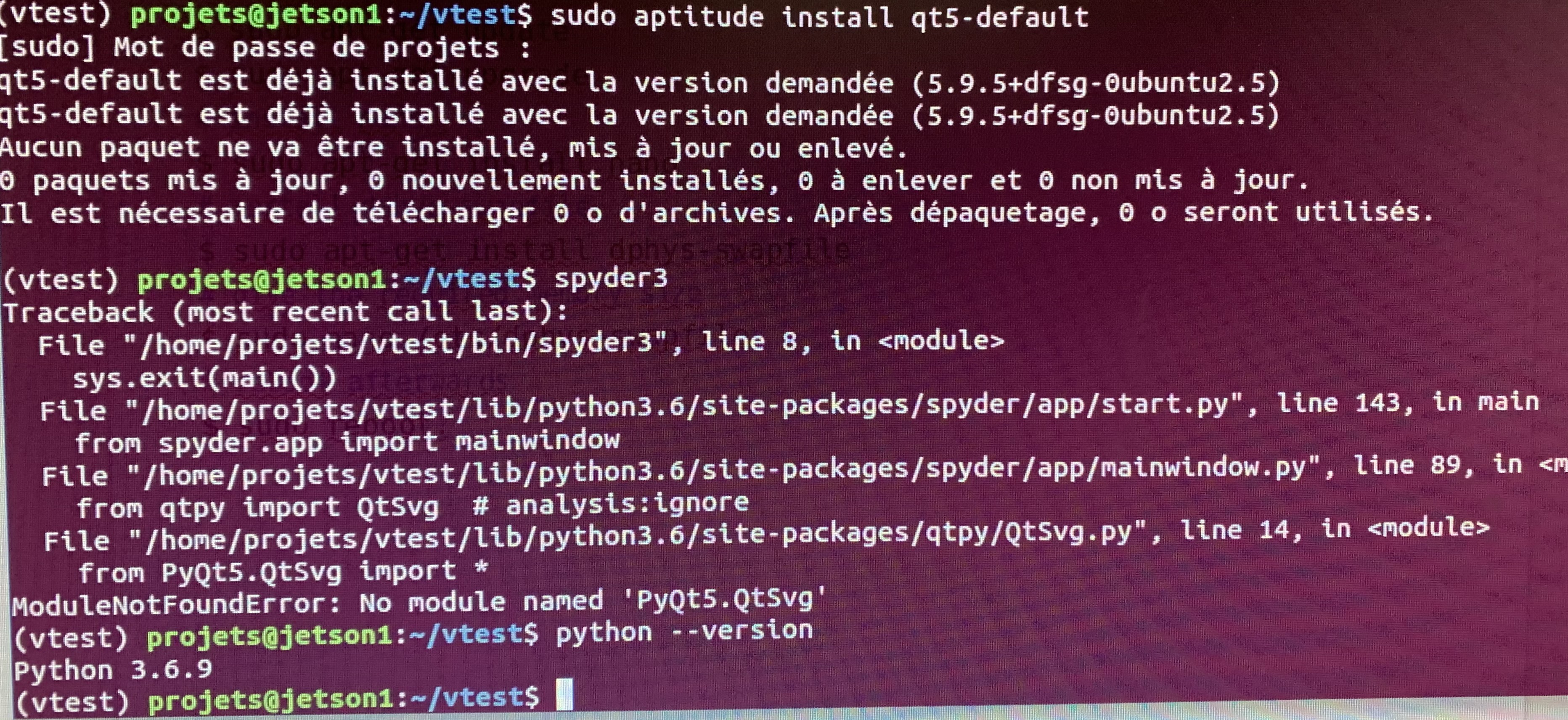 Cannot Install Spyder In A Python Environment Jetson Nano NVIDIA 
