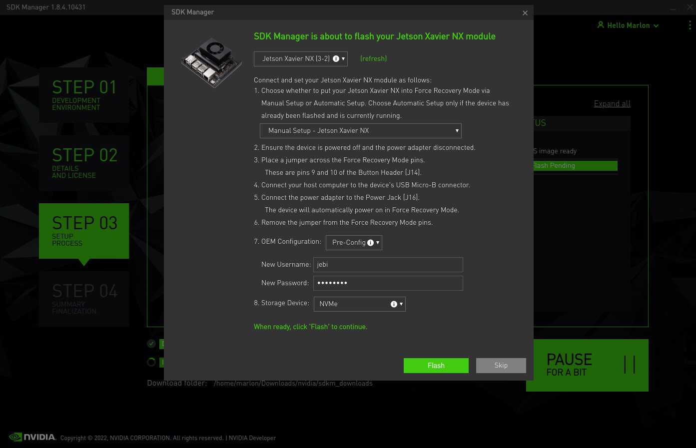 Jetson NX Production module - NVME Flashing JetPack 5.0.2 - Jetson Xavier NX - NVIDIA Developer ...