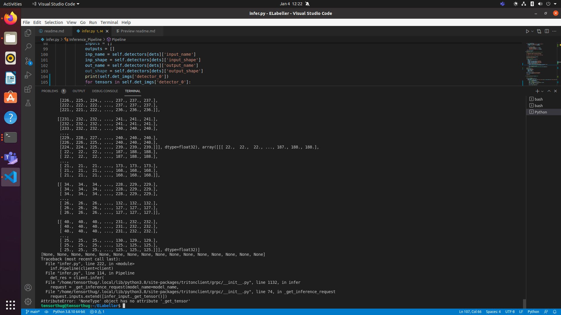 The Setdatafromnumpy Function Of Class Inferinput Returns A List Of