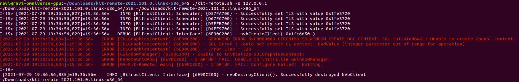 Omniverse Kit Remote Client SDL Error - Isaac Sim - NVIDIA Developer Forums