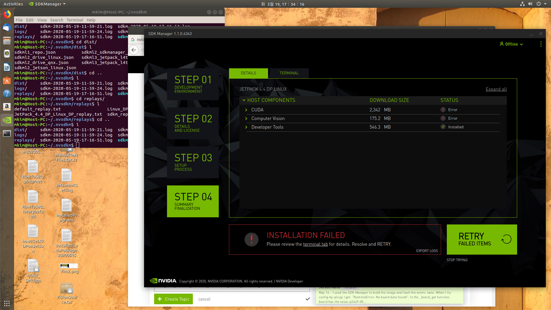 Jetson SDK Manager Does not working well - CUDA Developer Tools - NVIDIA Developer Forums