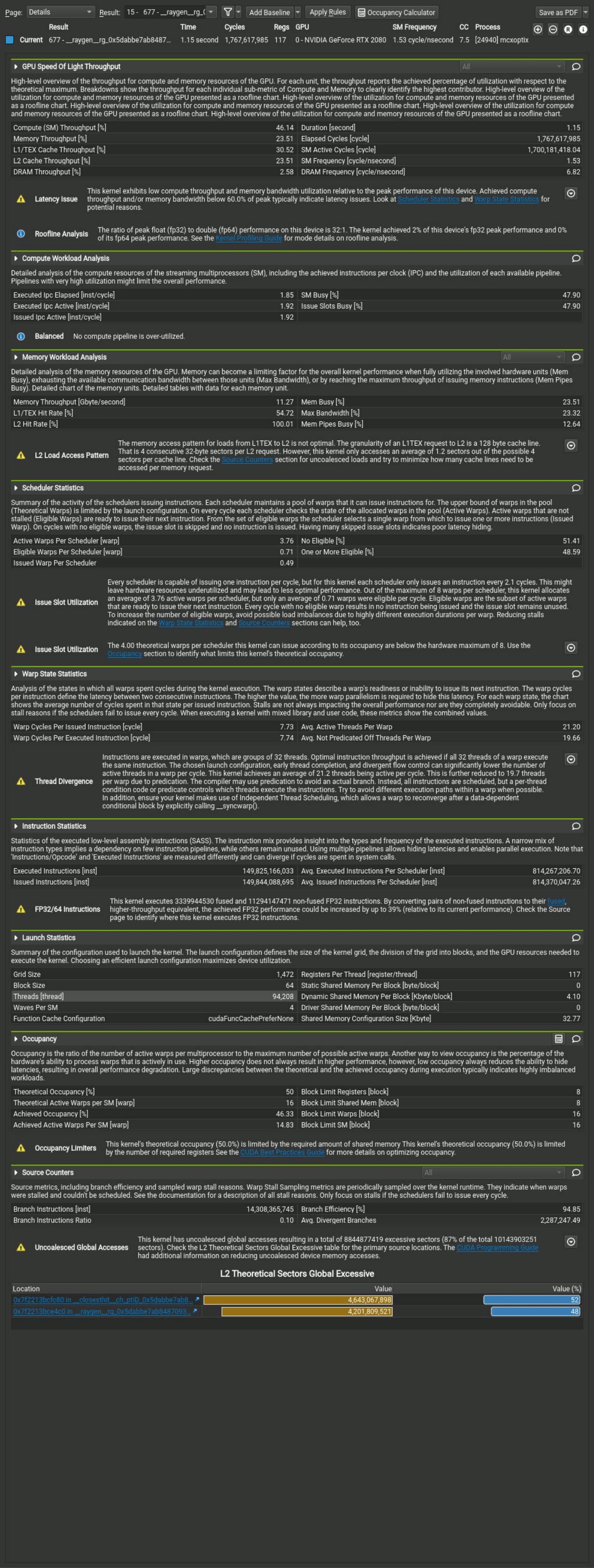 Help reduce the high register count of an Optix raytracer code - OptiX ...