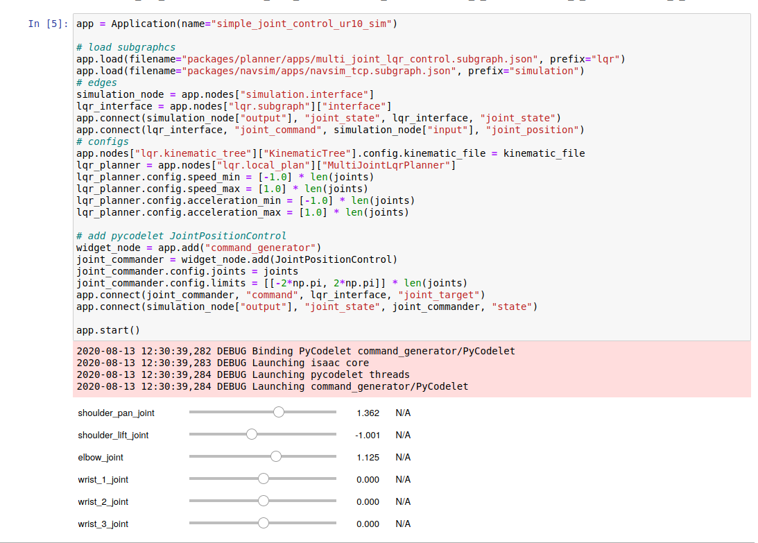 Simple Joint Control With Jupyter Notebook Example Ur10 Not Moving Isaac Sim Nvidia 0051