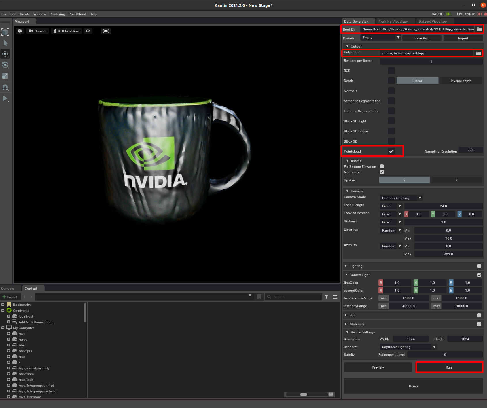 How to execute the kaolin app in the script way? - Extensions - NVIDIA Developer Forums