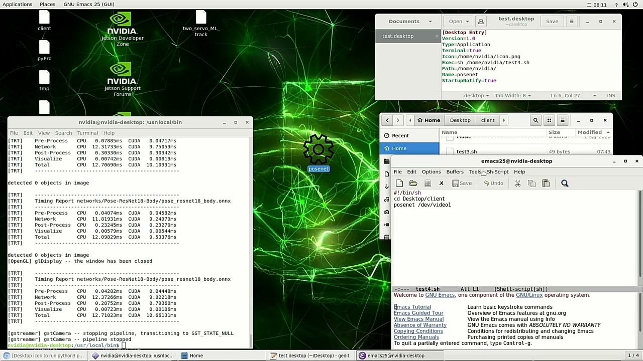 Desktop icon to run python3 posenet problem (C ok) - Jetson Nano ...
