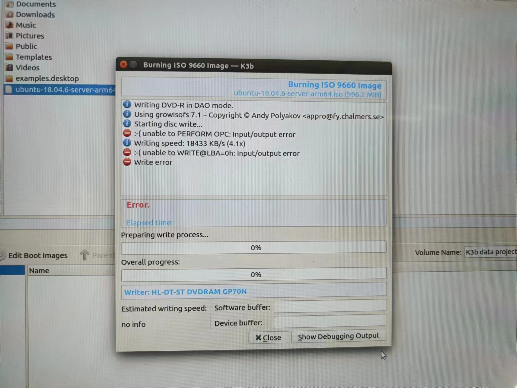 Tx2 cdrom flash error - Jetson TX2 - NVIDIA Developer Forums