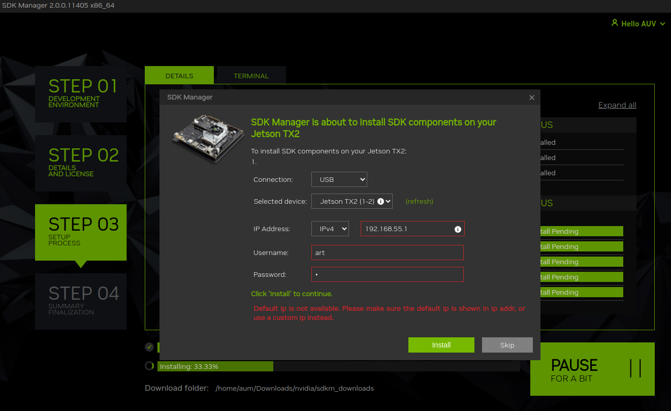 IP Error while flashing Jetson TX2 - Jetson TX2 - NVIDIA Developer Forums IP Error while flashing Jetson TX2 - Jetson TX2 - NVIDIA Developer Forums