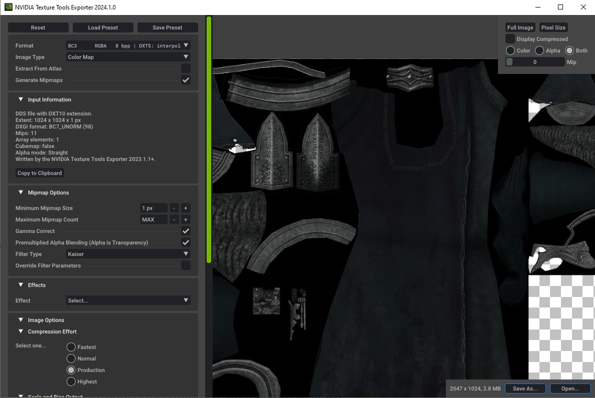 --preset-file command line parameter is not read correctly - Texture Tools - NVIDIA Developer Forums