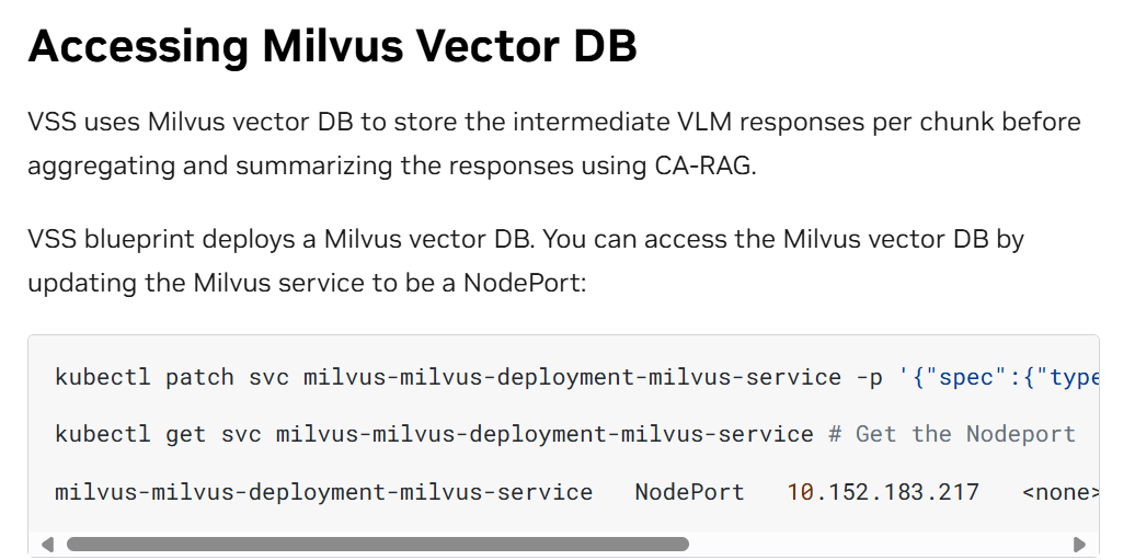 Access Milvus Vector Db Service Within Vss Blueprint Visual Ai Agent Nvidia Developer Forums