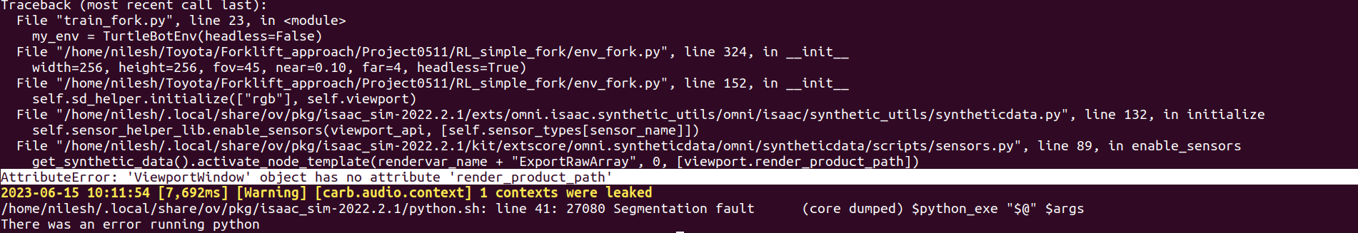 Getting error -'ViewportWindow' object has no attribute 'render_product ... Getting error -'ViewportWindow' object has no attribute 'render_product ...