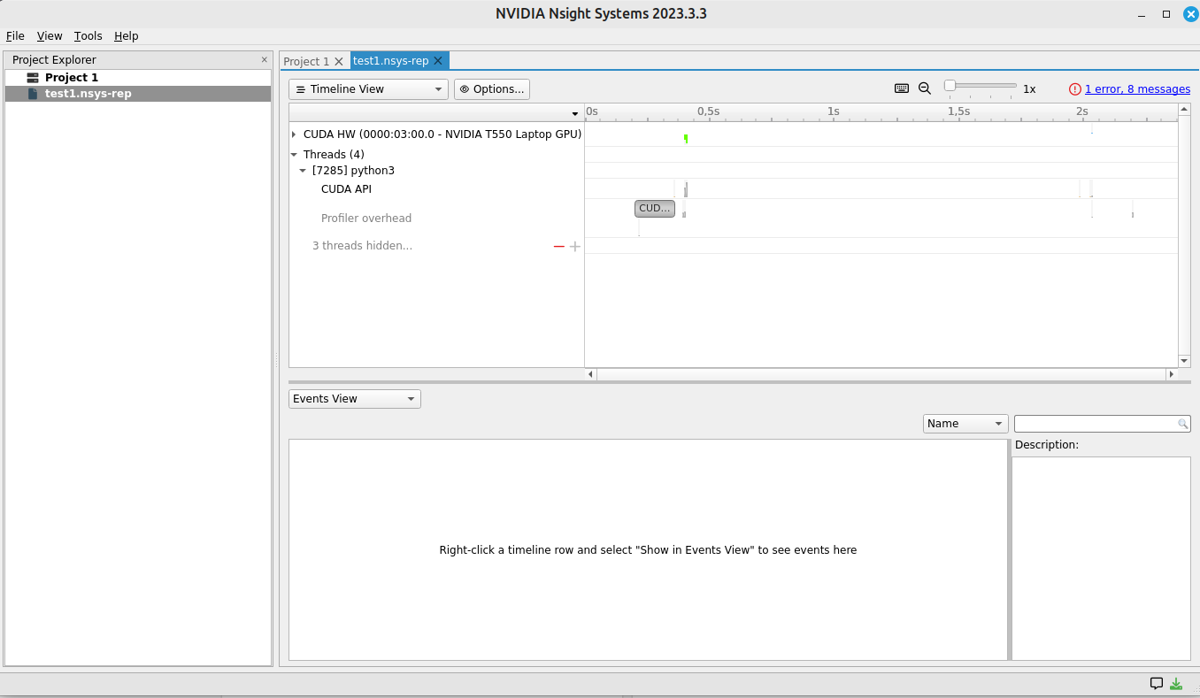 Error With Cupti When Profiling Cuda Kernel Written Using Numba Profiling Linux Targets 