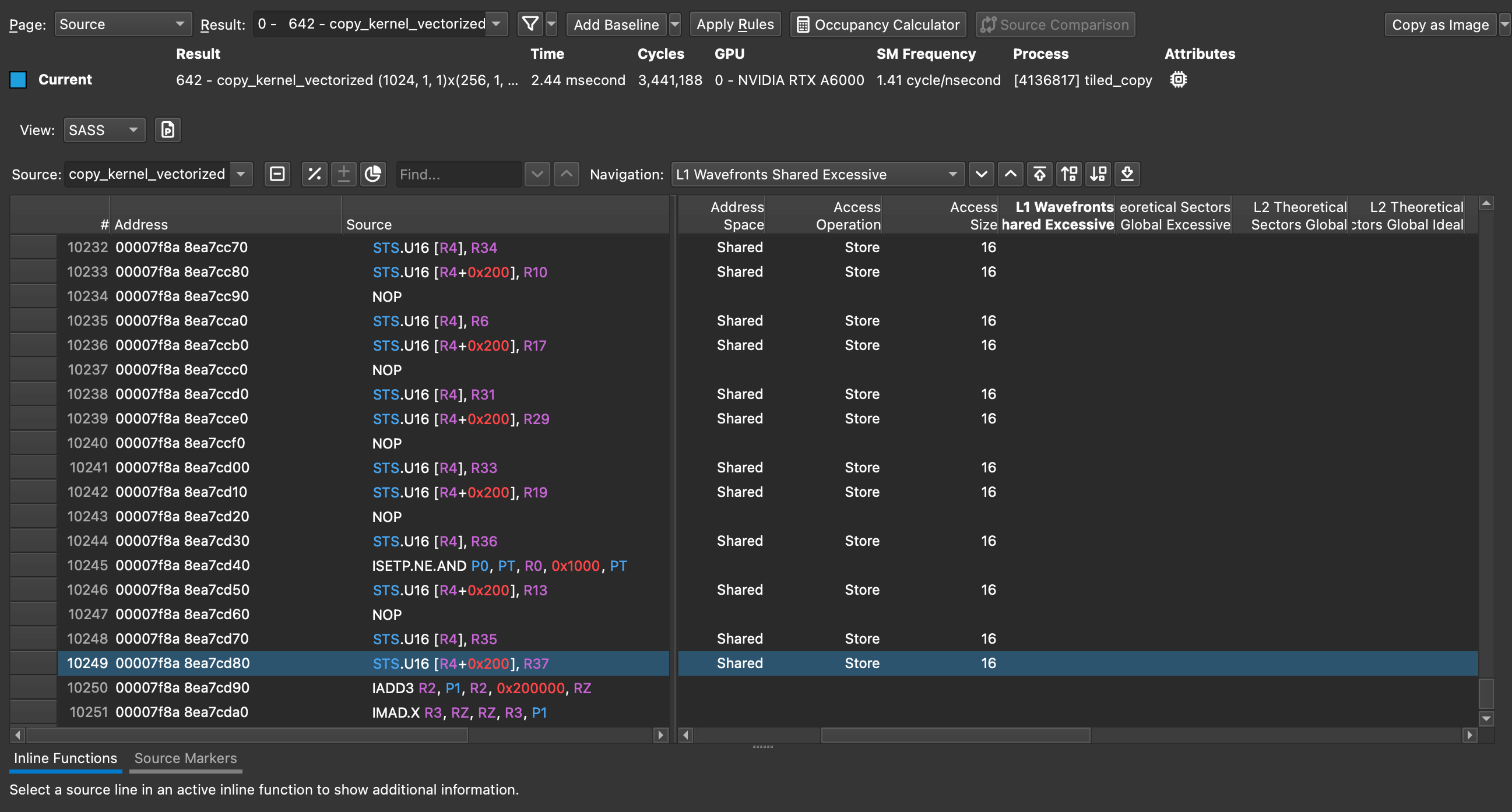 Allocating more share memory than needed resulted in bank conflict - CUDA Programming and ...