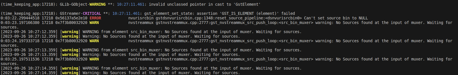 Error when remove a disconnected camera - DeepStream SDK - NVIDIA Developer Forums