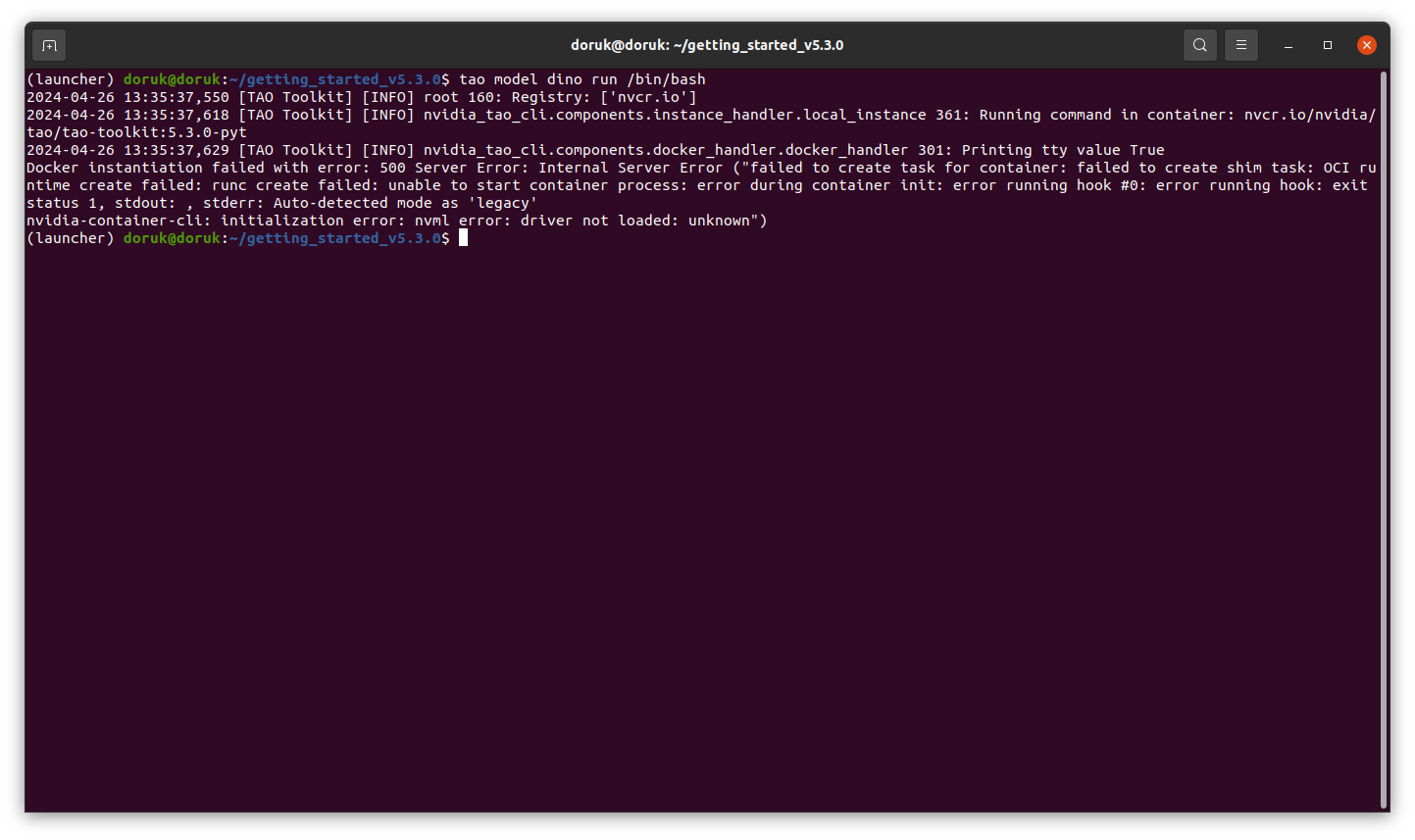Installation Error - TAO Toolkit - NVIDIA Developer Forums