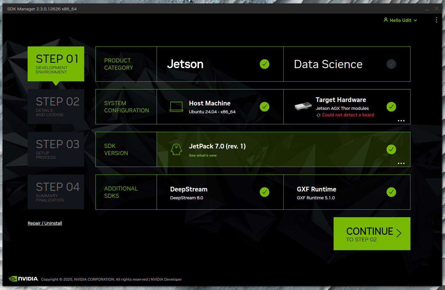 Unable to setup Jetson Thor - Jetson Thor - NVIDIA Developer Forums