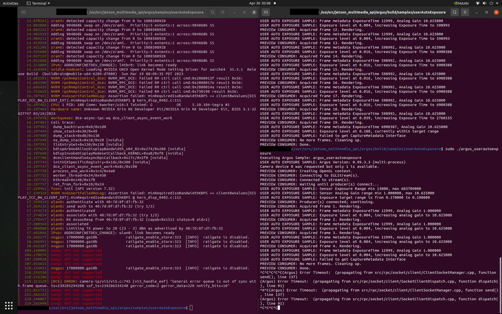 Jetson Corrupted Frame Camera Driver - Jetson Orin NX - NVIDIA Developer Forums