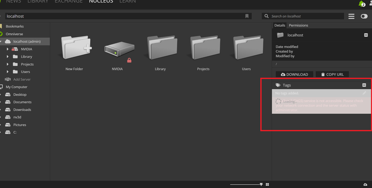 Omniverse Nucleus Error - Nucleus Workstation - NVIDIA Developer Forums