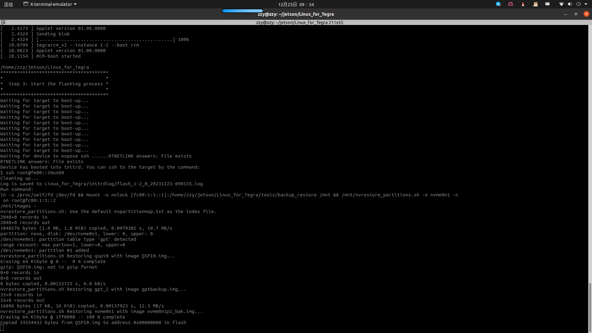 Using l4t_ Backup_ Restore.sh failed to restore backup in nvme - Jetson Xavier NX - NVIDIA ...