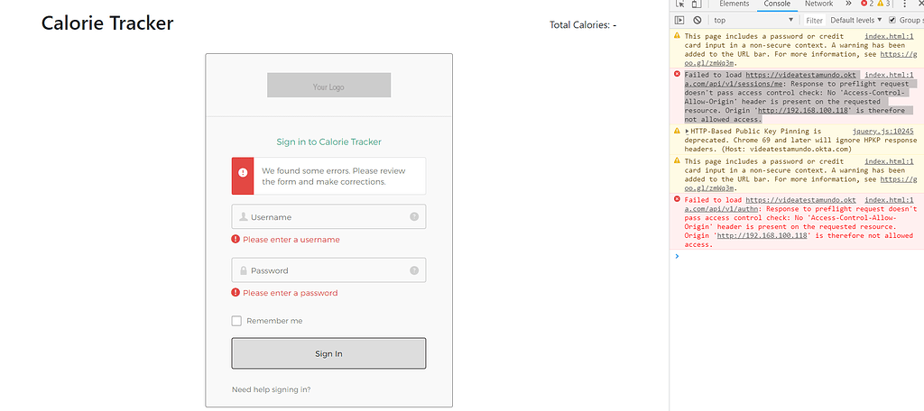 Issues with oktadeveloper/okta-vanilla-js-example - OAuth/OIDC - Okta Developer Community