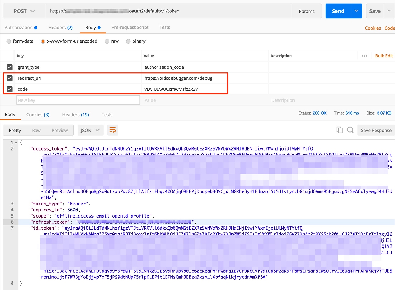 Using postman to get Access Token - OAuth/OIDC - Okta Developer Community