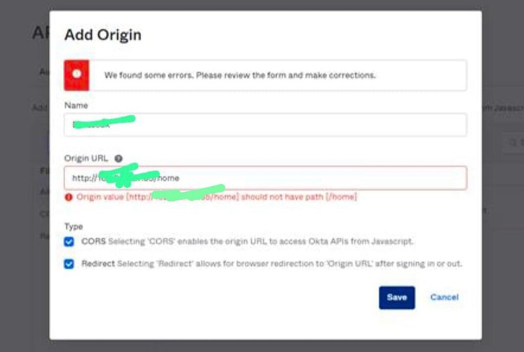 Okta Sso Origin Uri Oauthoidc Okta Developer Community