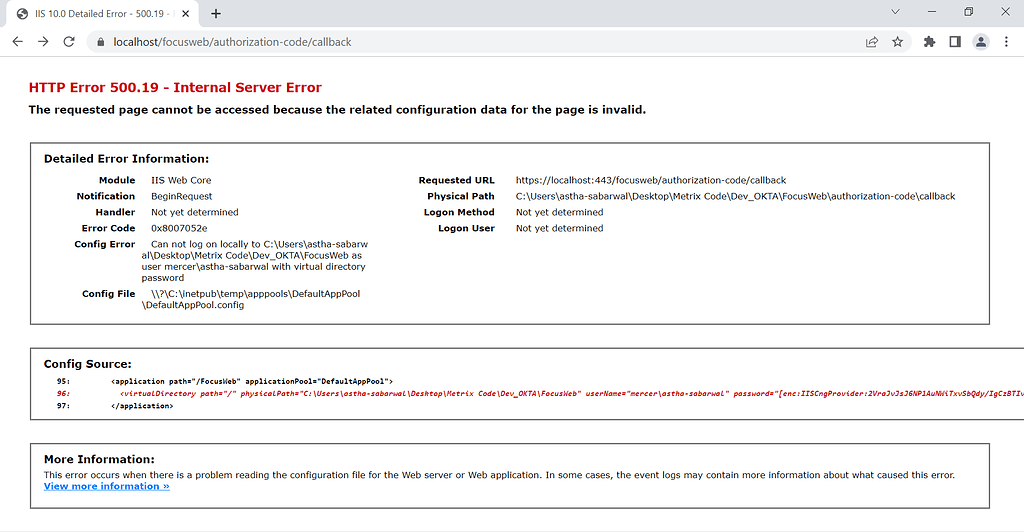 Issue with local version of OKTA - Questions - Okta Developer Community