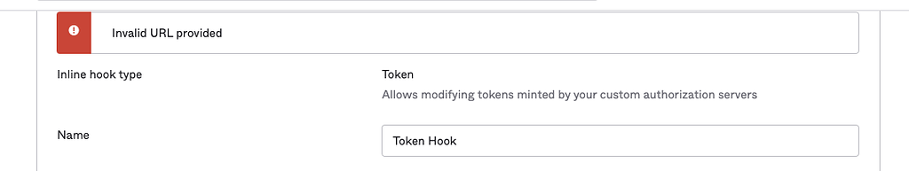 Error Invalid URL Provided for token inline hook - Questions - Okta ... Error Invalid URL Provided for token inline hook - Questions - Okta ...