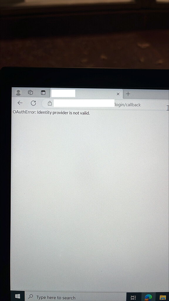 Okta Oidc Error Invalid Request Error Description Identity Provider Is Not Valid Oauth Oidc