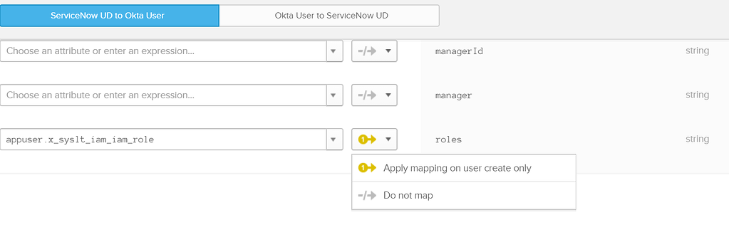 ServiceNow Profile mapping - Questions - Okta Developer Community