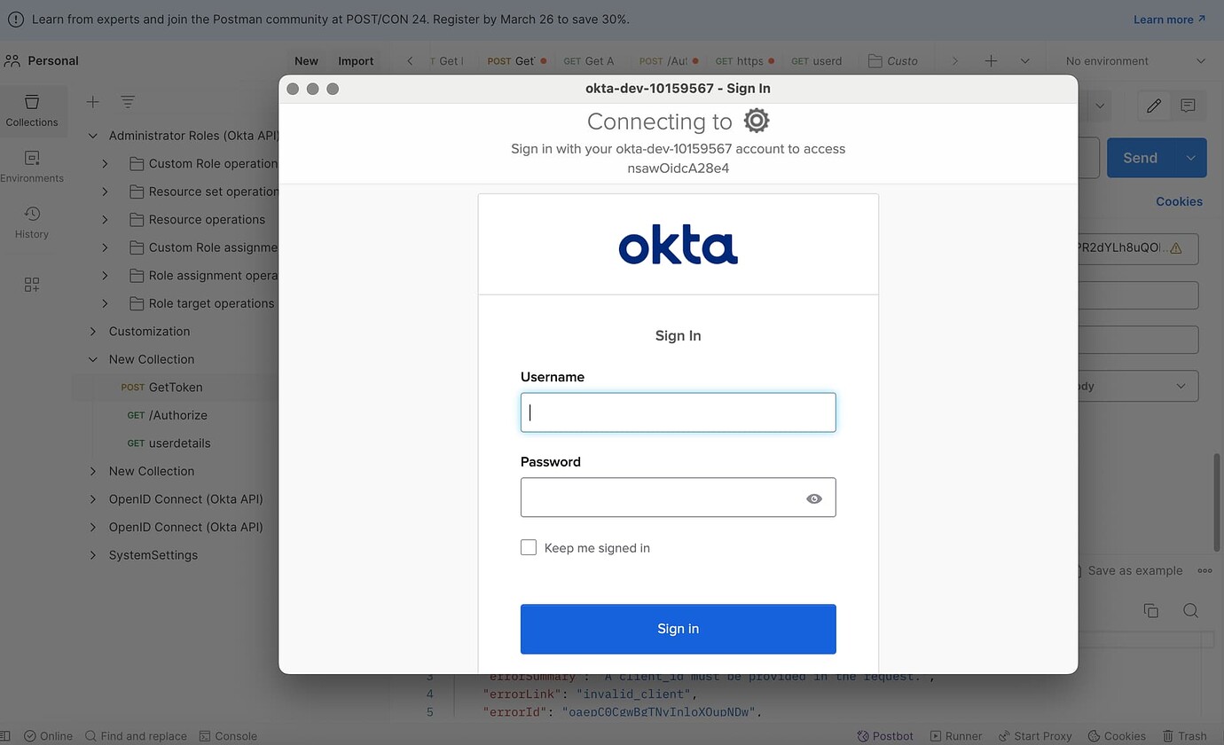 Unable Fetching The Super User Token From Okta Oauthoidc Okta Developer Community