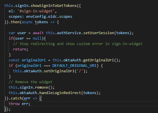 Custom error support in okta-signin-widget - Questions - Okta Developer ... Custom error support in okta-signin-widget - Questions - Okta Developer ...