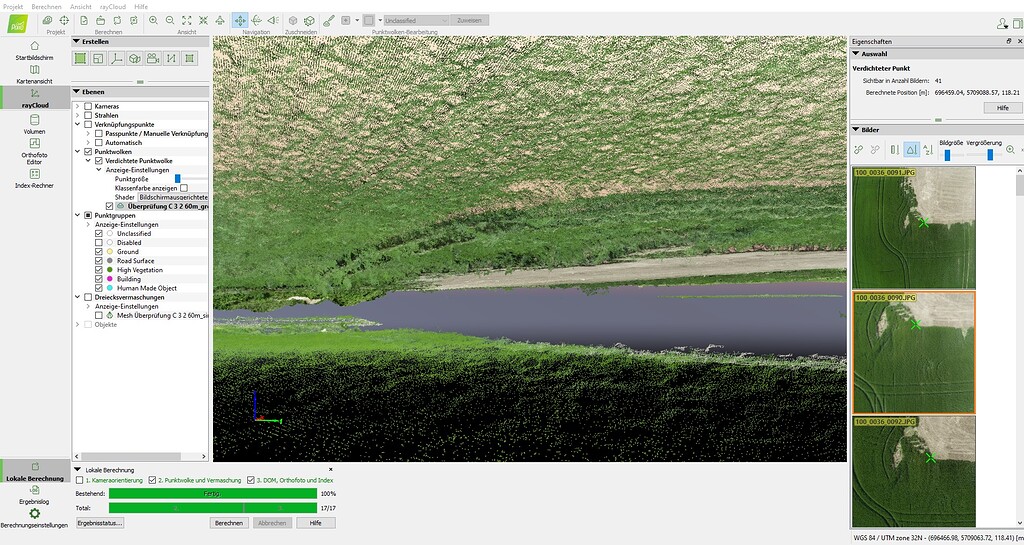 High issues in point cloud - two layers of points? - PIX4Dmapper ...