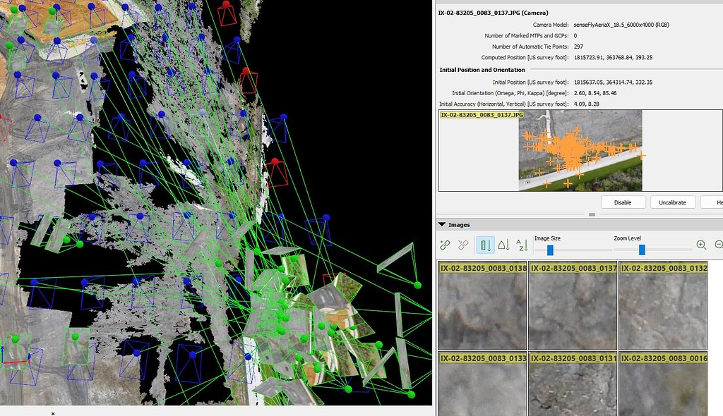 Vertical appears tilted in isolated area. Glitch in software? - PIX4Dmapper Questions ...