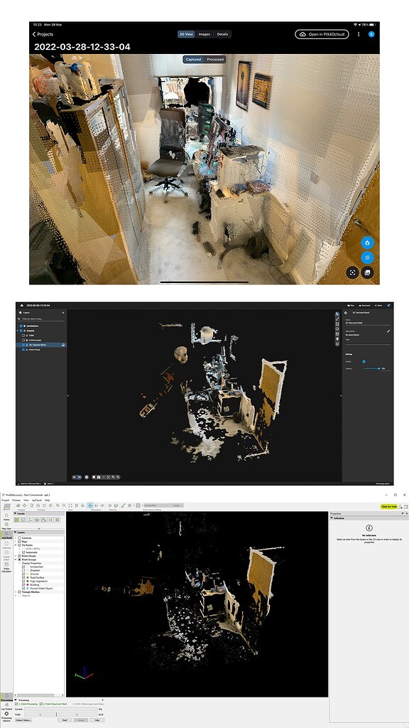 PIX4Dcatch to PIX4D cloud/mapper - missing geometry and nodes information? - PIX4Dmapper - Pix4D ...