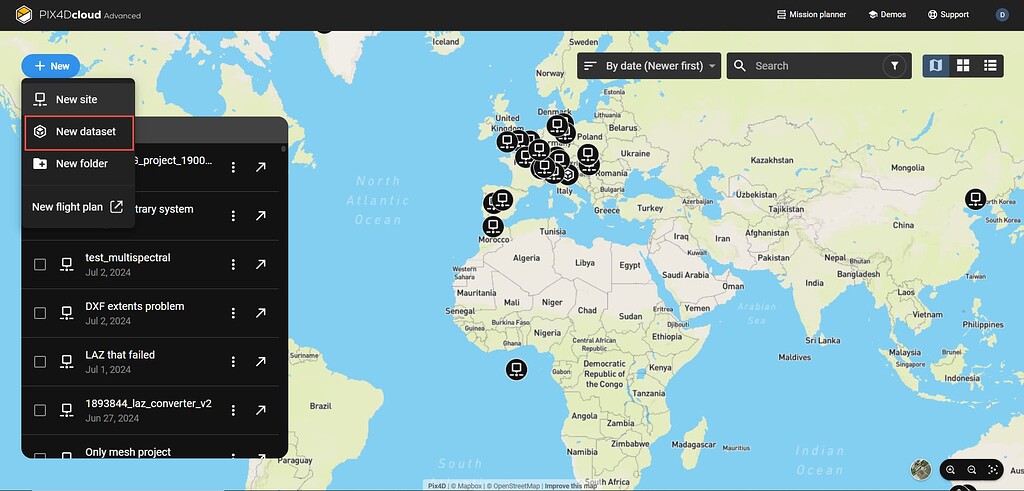 New PIX4Dcloud processing wizard with advanced processing pipelines and output selection ...