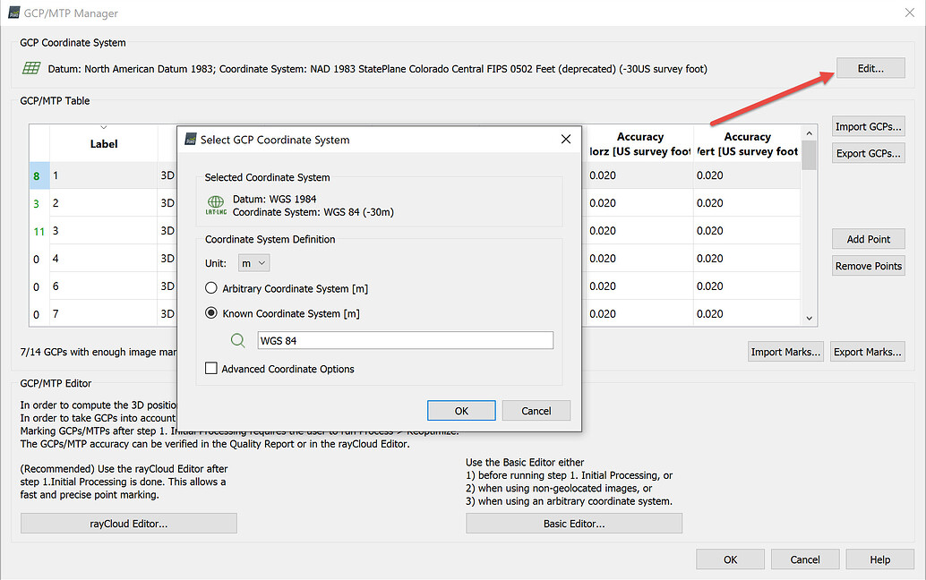 How to set coordinate system to allow decimal degrees for GCP's - PIX4Dmapper - Pix4D Community