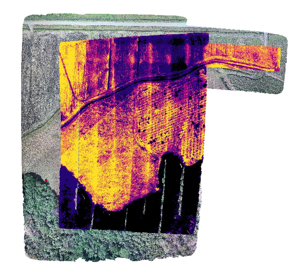 RBG map and thermal reflectance map from same drone not aligning ...
